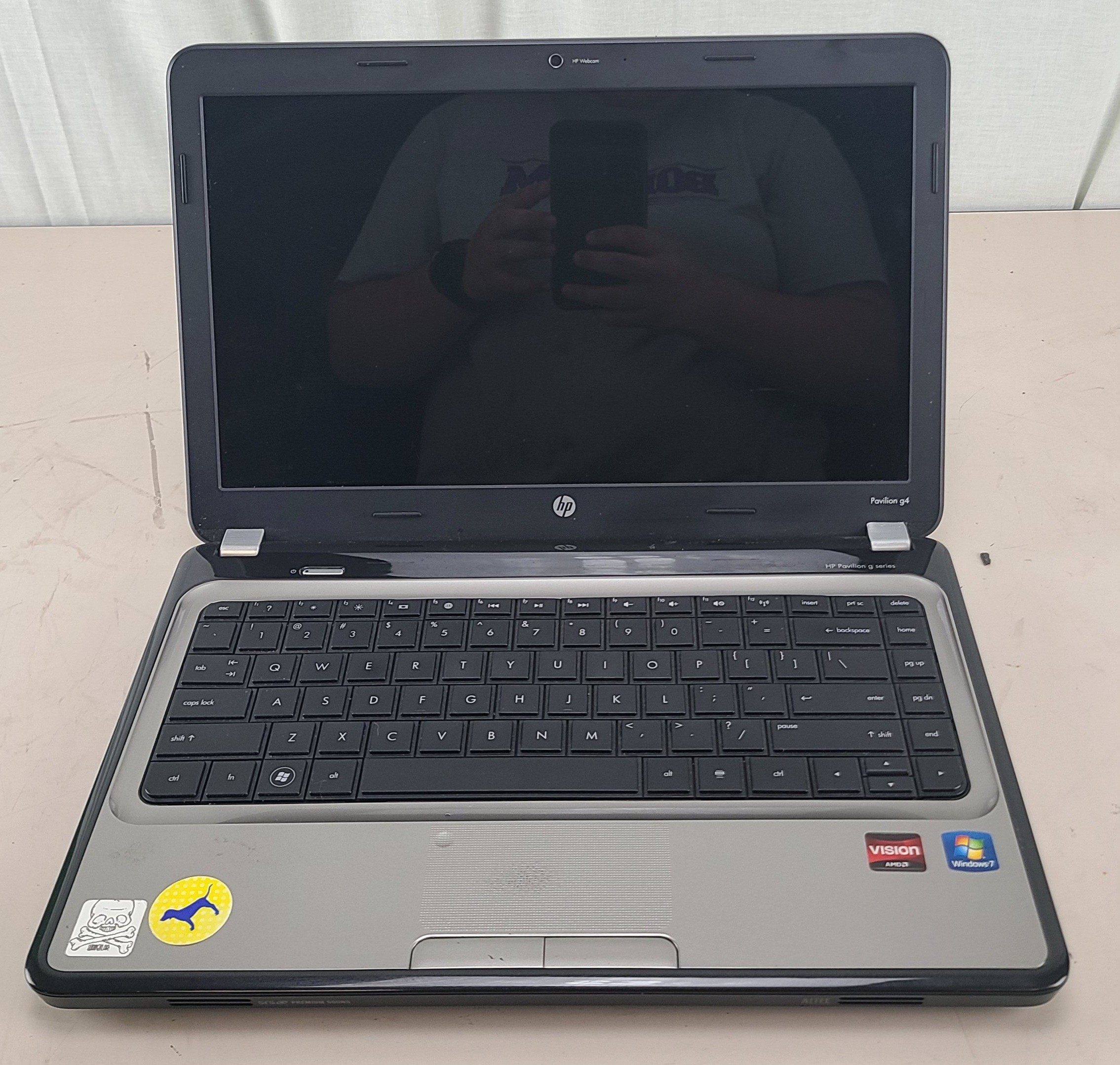 FOR PARTS HP Pavilion G4 Notebook AMD Turion II DC 4GB 500GB HDD