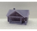 N Scale "The Uriel" Model House Kit 1:160 Single Story with Porch